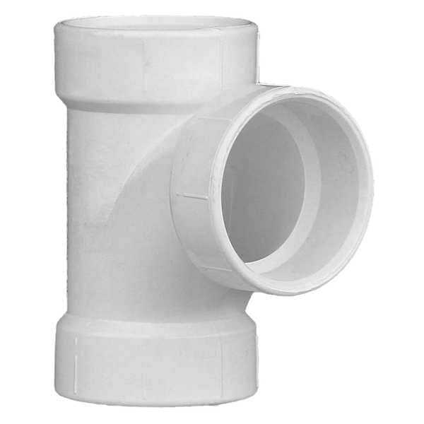 PVC Sanitary Tee, Hub, 1-1/2 in Pipe Size(1WJP3) - Walmart.com