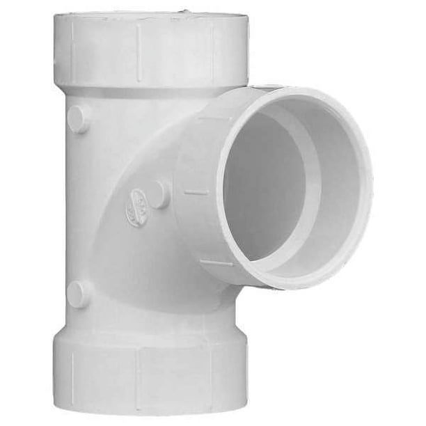PVC Sanitary Tee, Hub, 2 in Pipe Size(1WJP4) - Walmart Business Supplies
