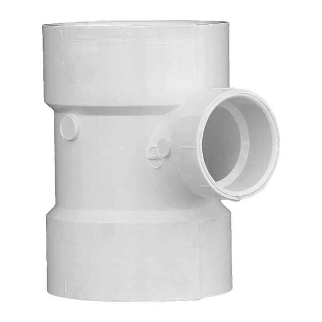 PVC Sanitary Tee, Hub, 3 in x 3 in x 1 1/2 in Pipe Size 1WJP9 - Walmart.com