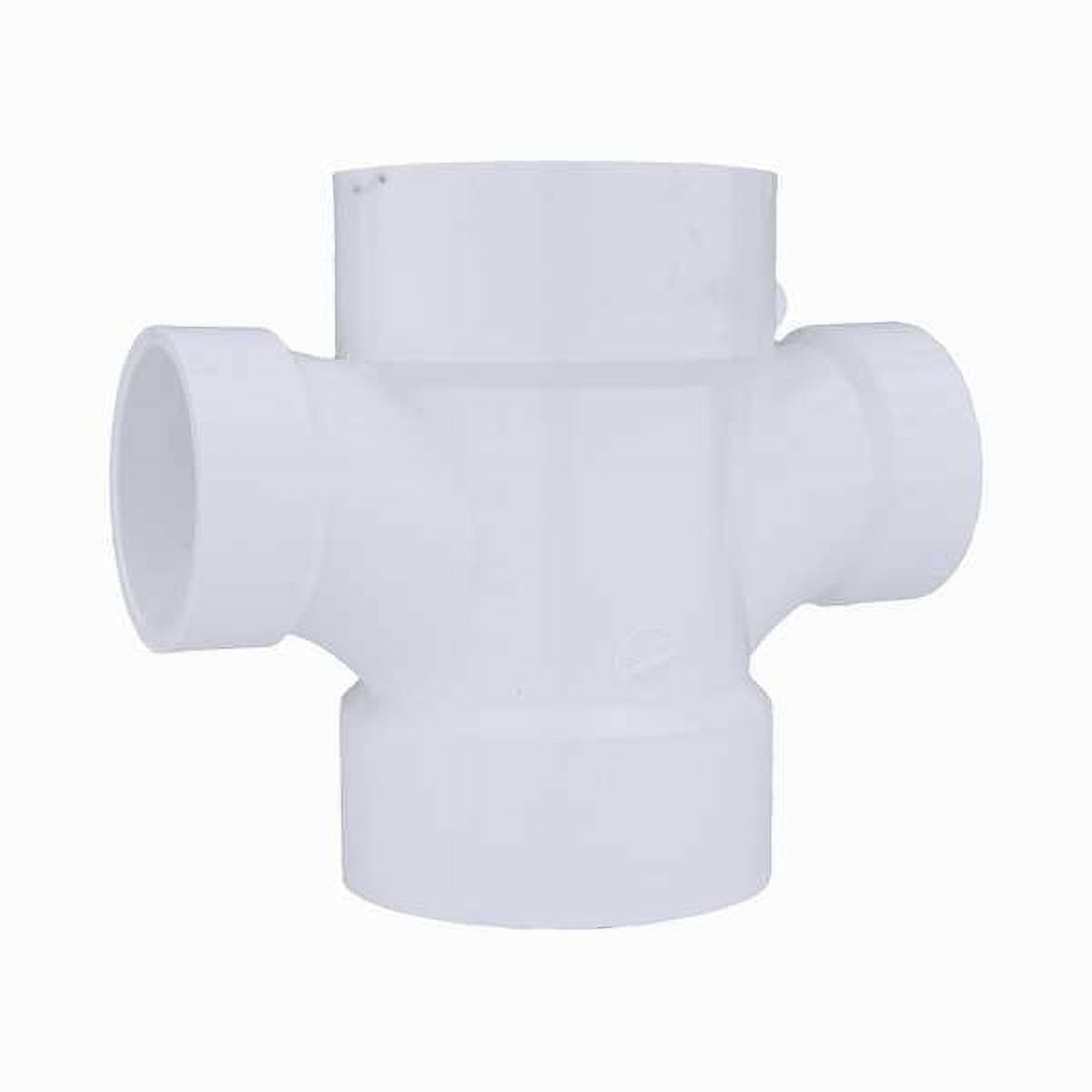 PVC Sanitary Tee, Hub, 3 in x 3 in x 2 in x 2 in Pipe Size(05820 ...