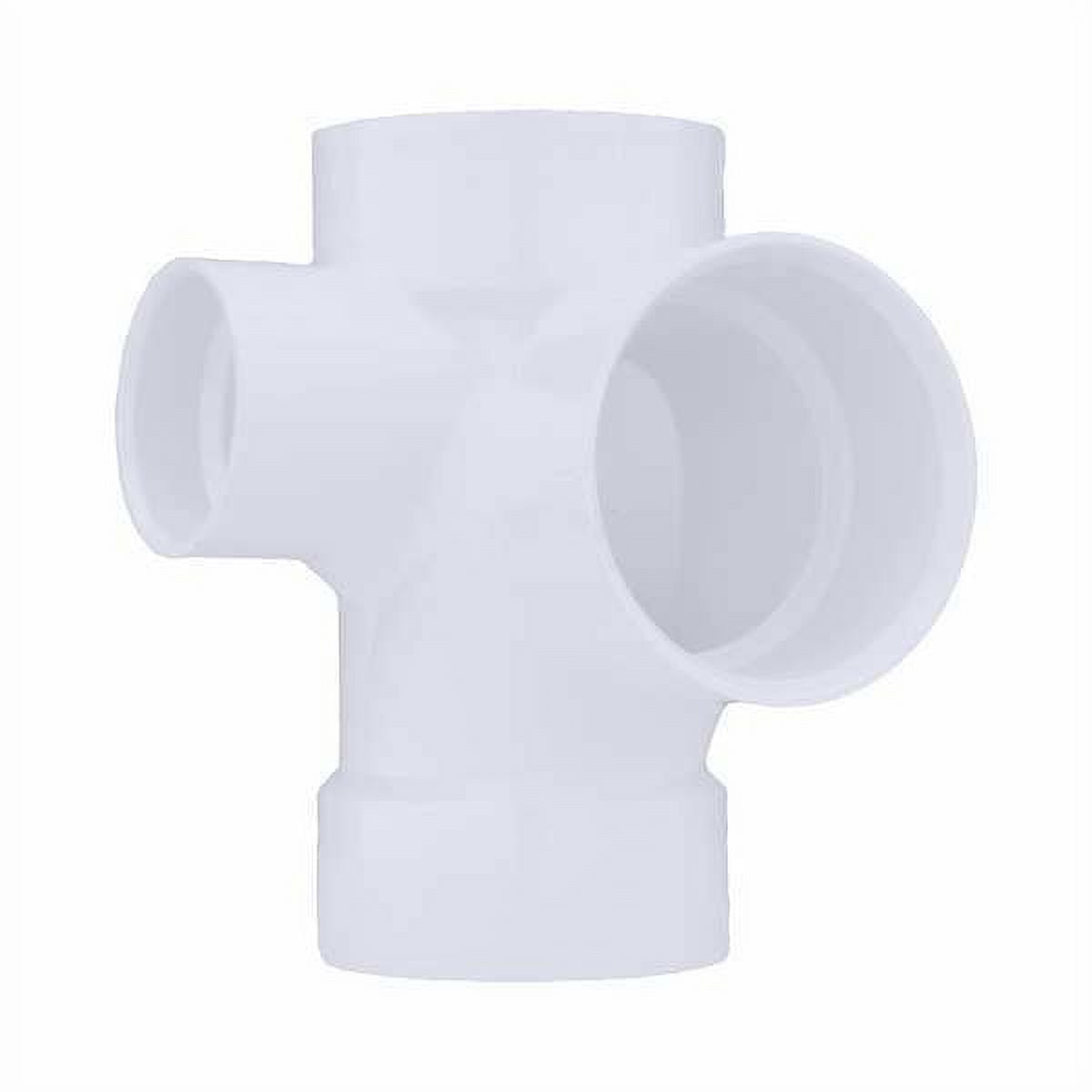 PVC Sanitary Tee, Hub, 4 in x 4 in x 4 in x 2 in Pipe Size - Walmart.com