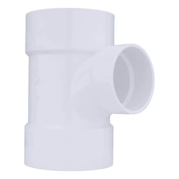 PVC Sanitary Tee, Hub, 6 in x 6 in x 4 in Pipe Size(1WKV3) - Walmart.com