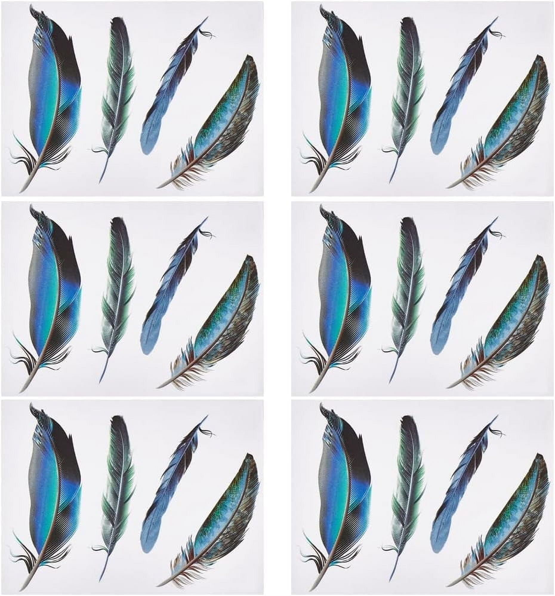 PVC Self Adhesive Feather Car Sticker Waterproof Feather Decals for Car ...