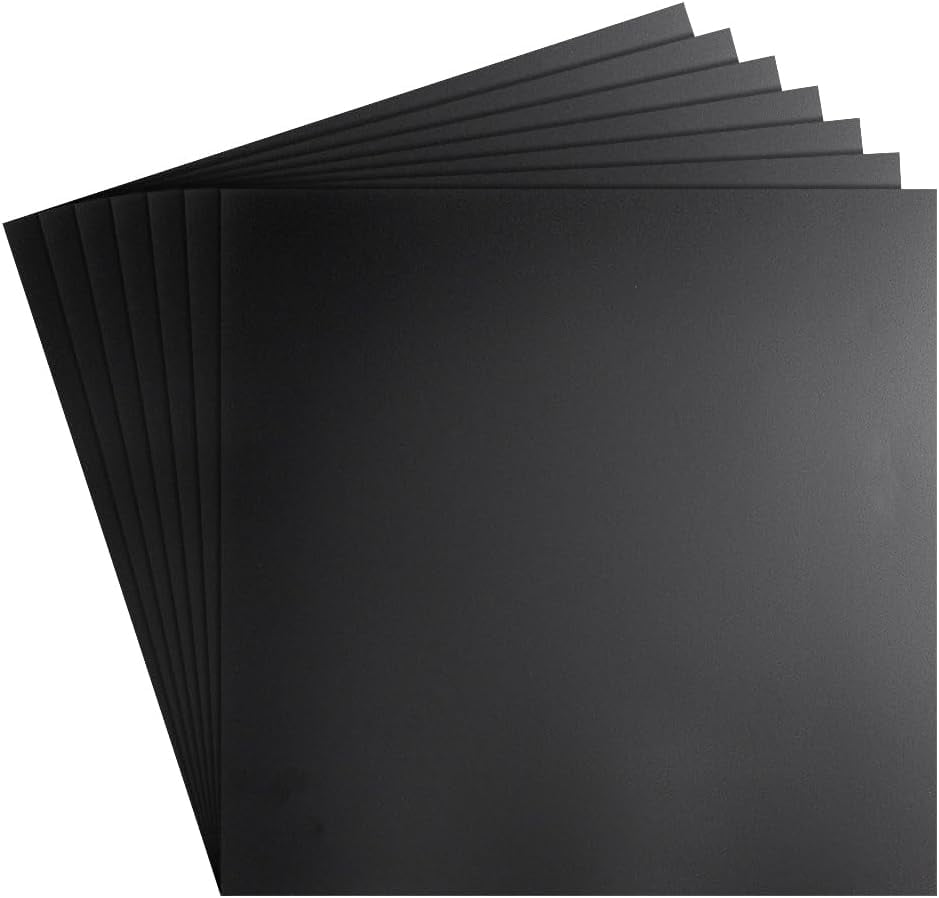 PVC Sheet Square Black 300x300x0.1mm - Walmart.com