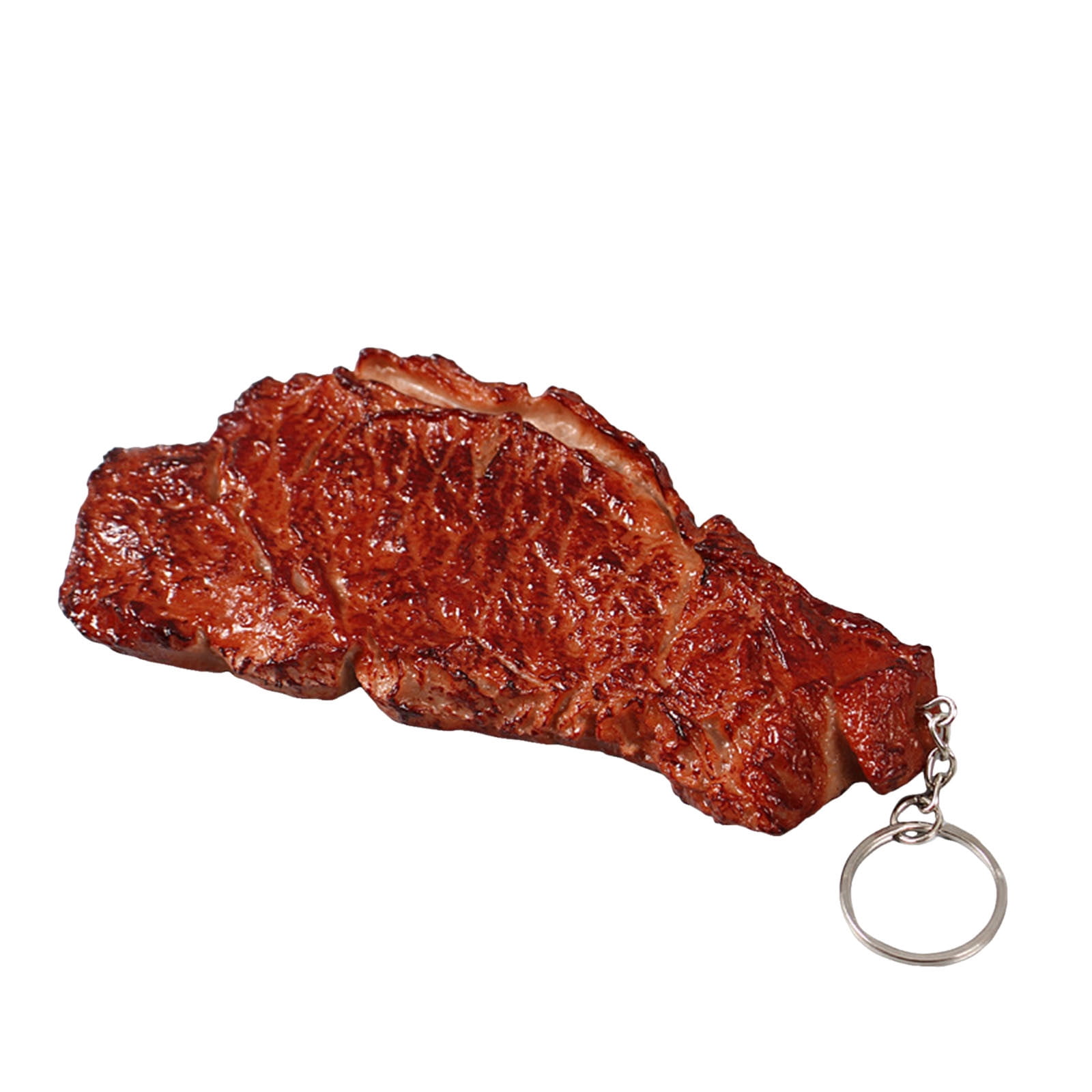 Simulate Steak Keychain - Funny Design, Lightweight, Durable - for Car ...