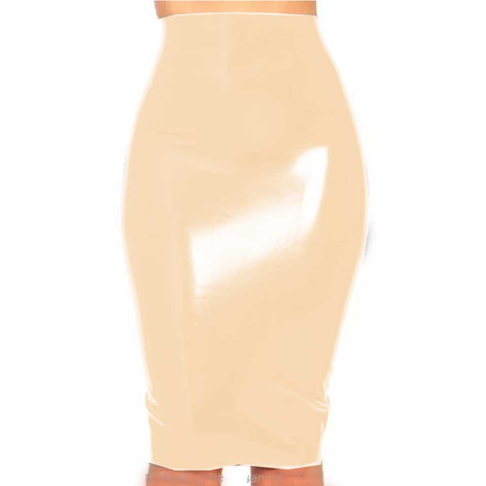 PVC Skirt Women Sexy Empire Vinyl Bodycon Skirt Elegant Package Hips ...