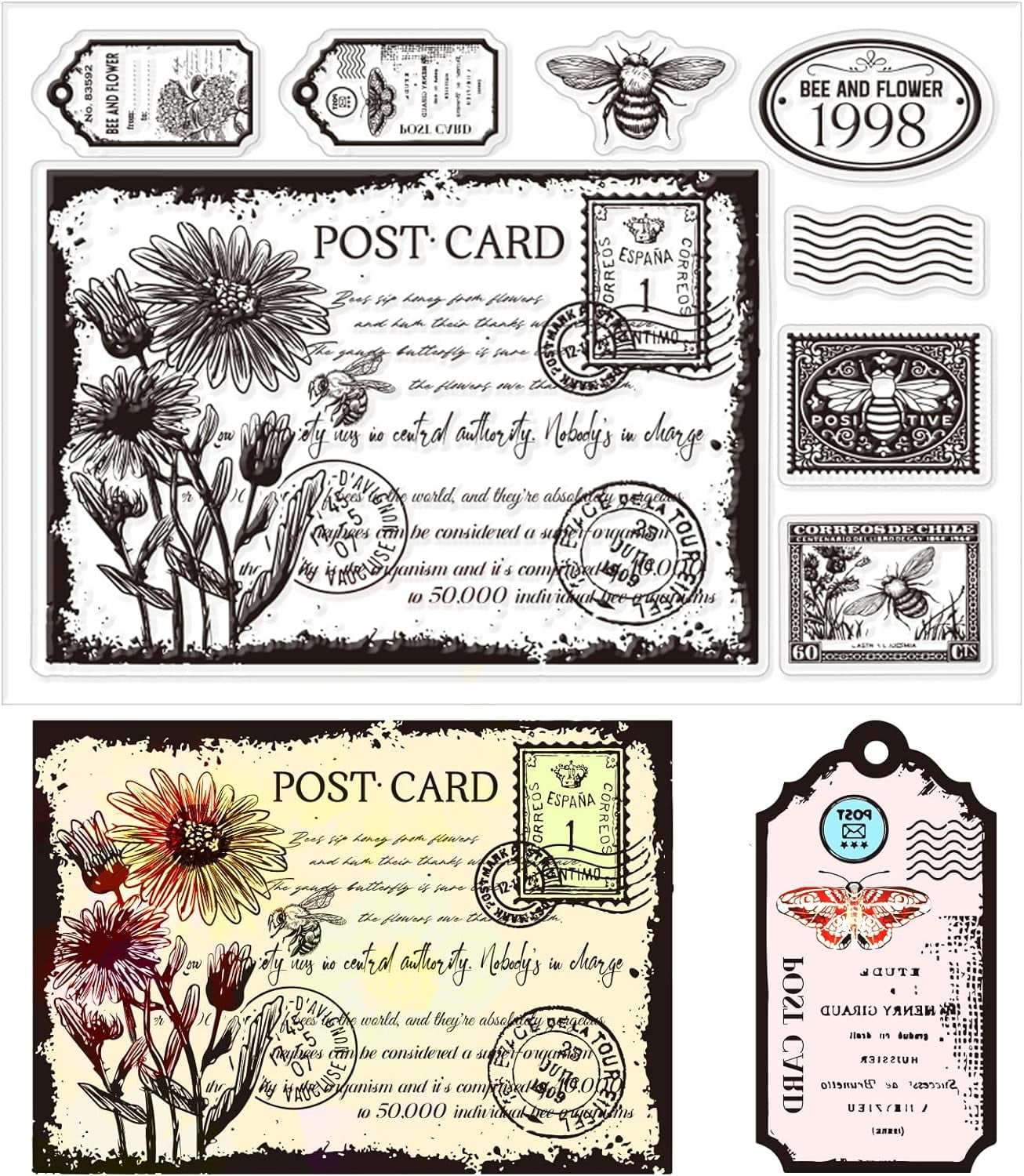 PVC Stamps for DIY Scrapbooking Photo Album Decorative Cards Making ...