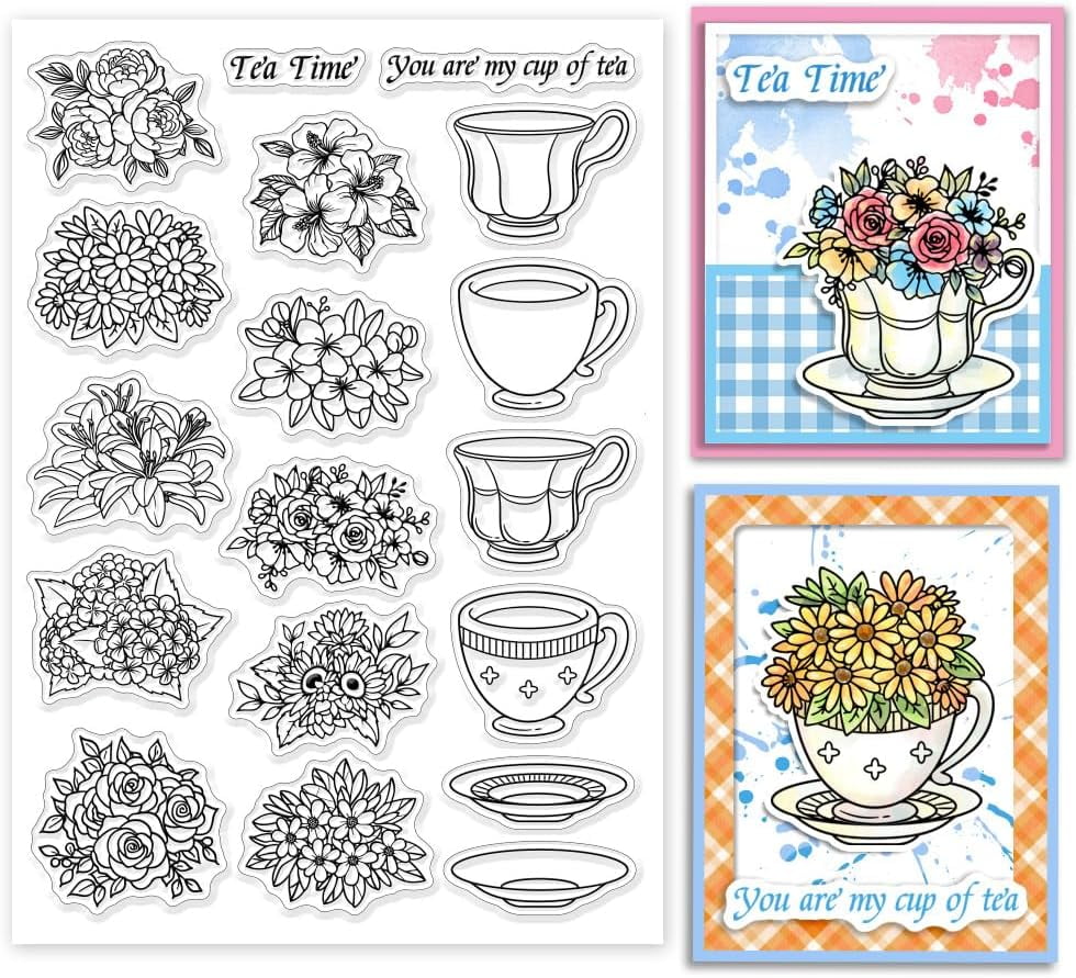 PVC Stamps for DIY Scrapbooking Photo Album Decorative Cards Making ...