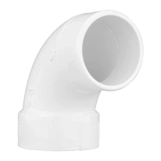 PVC Street Elbow, 90 Degrees, Hub x Spigot, 3 in Pipe Size 1WKB3 ...