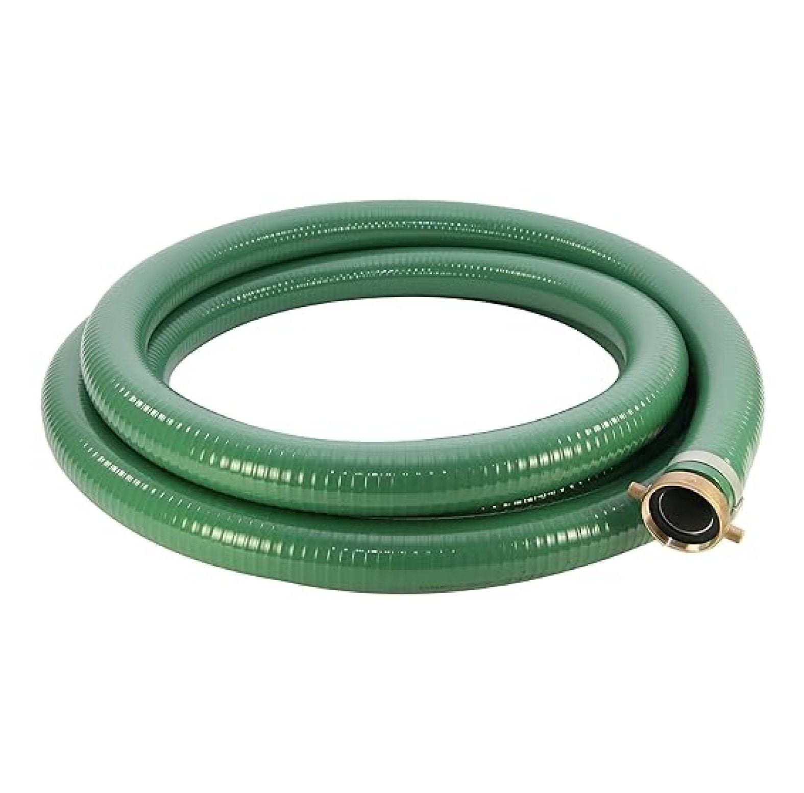 PVC Suction Hose Assembly - 1-1/2" x 20ft Green Hose, 70 PSI, Male ...