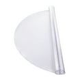 PVC Table Protector 48 Inch Round, Clear Plastic Desk Protector 2.0mm ...