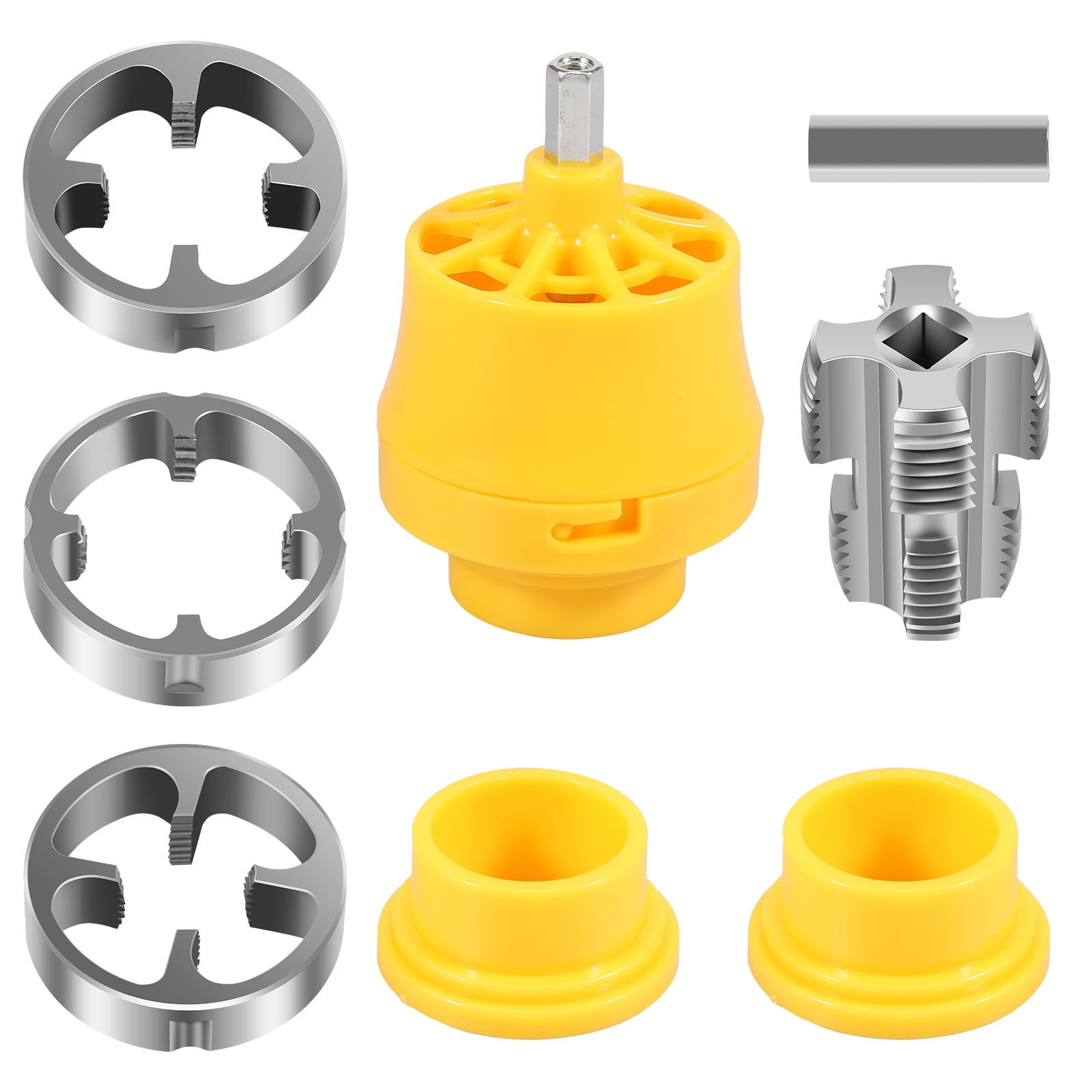 PVC Thread Maker Tool for Electric Drill Pipe Threader Kit with 1/2 ...