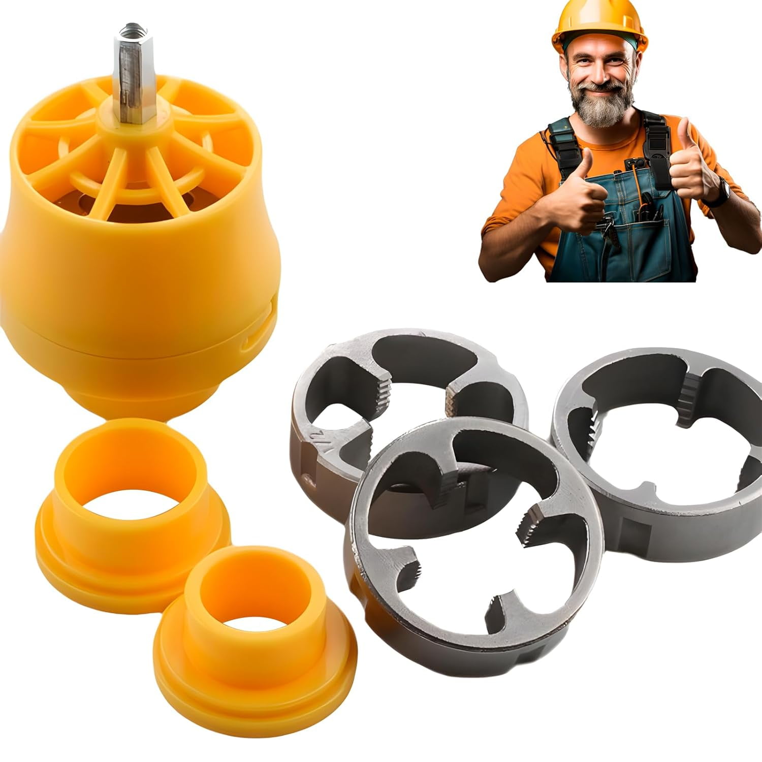 PVC Thread Maker Tool for Electric Drill, Pipe Threader Plumbing Tool ...