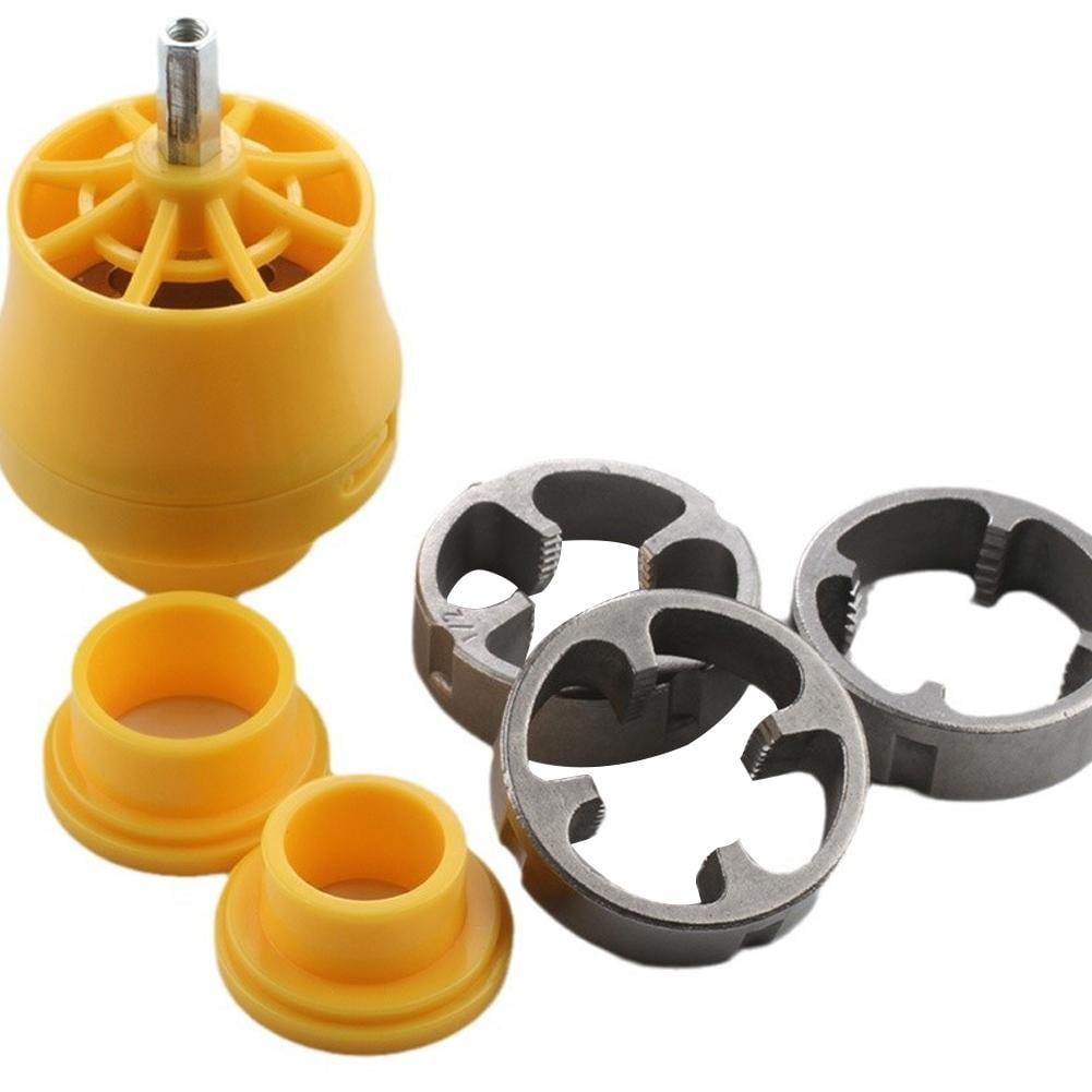 PVC Thread Maker Tool for Electric Drill, Plastic Pipe Thread Die Kit ...