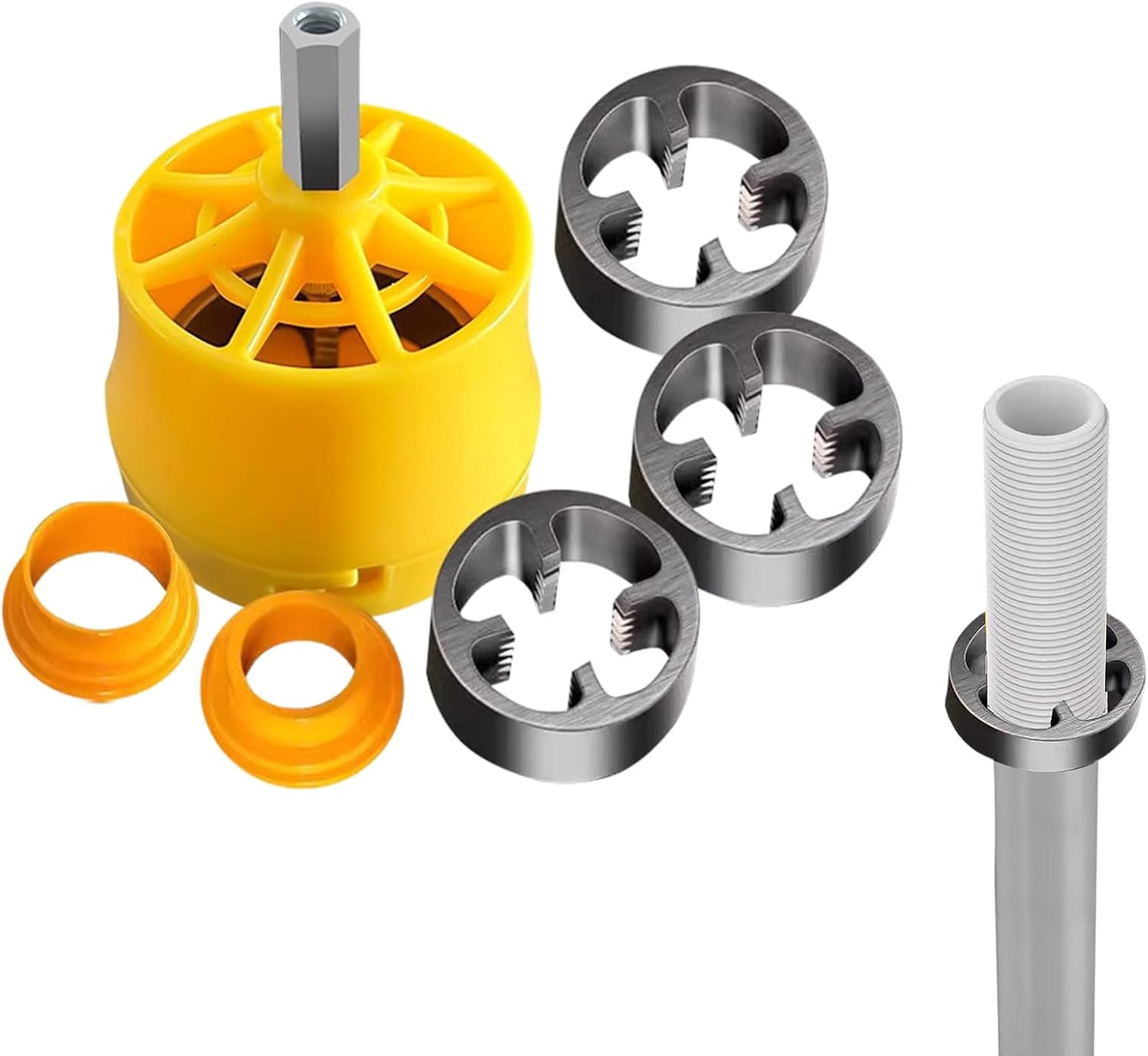 PVC Thread Maker Tool for Electric Drill, Plastic Pipe Threader, PVC ...