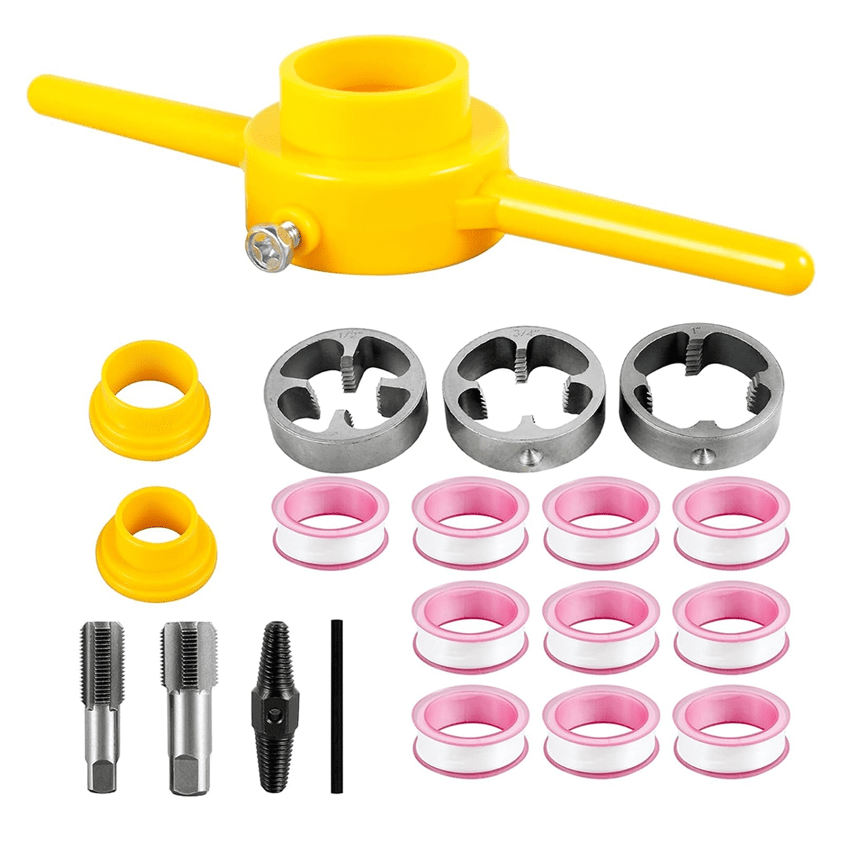 PVC Thread Maker Tool,Pipe Threader Plumbing Tool Kit - Walmart.com