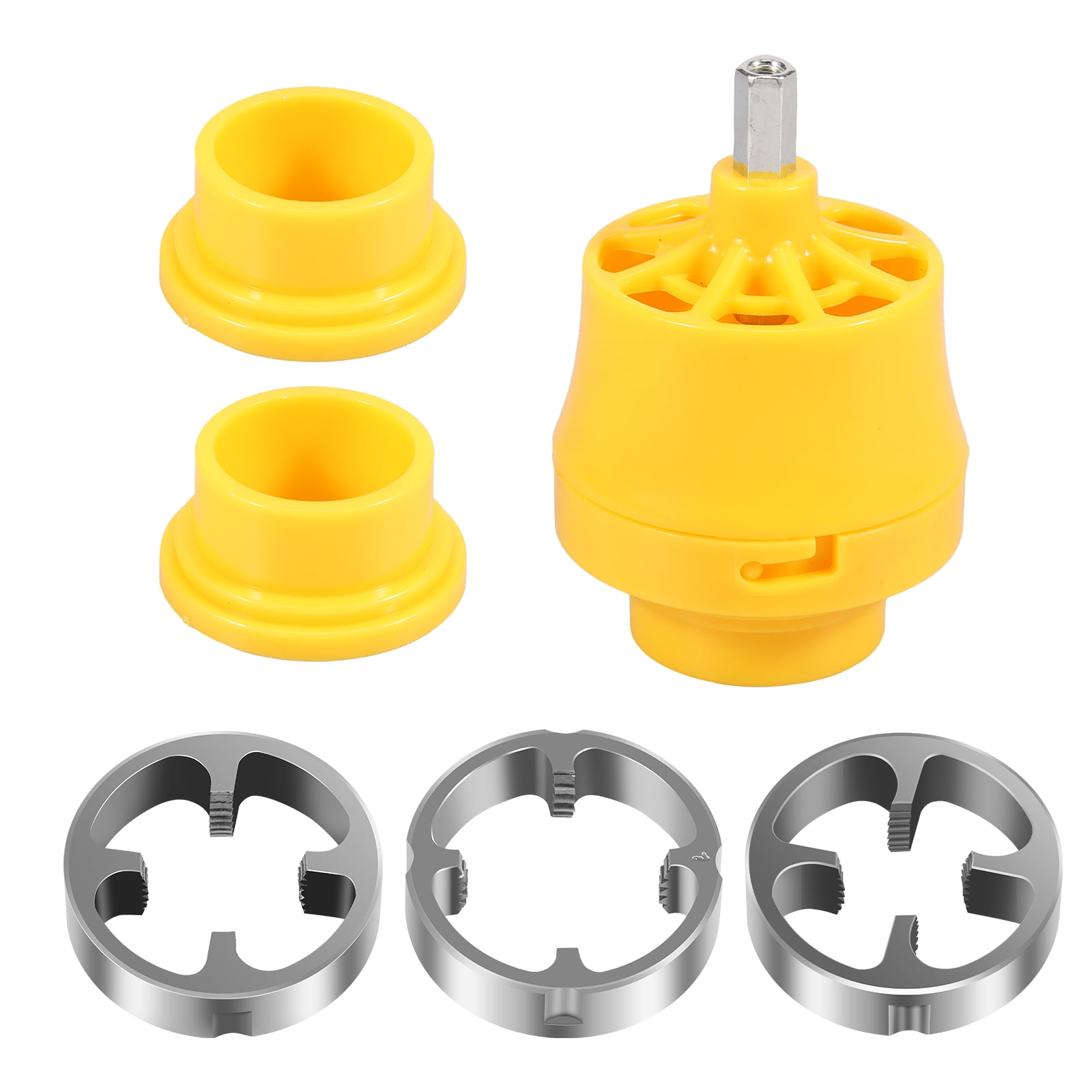 PVC Thread Maker Tool Practical PVC Pipe Threader Set with 3 Dies 1/2 ...