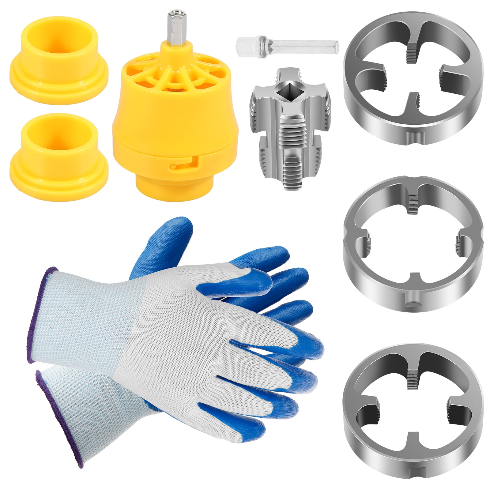 PVC Thread Maker Tool Sturdy Electric Drill PVC Pipe Threader Kit ...