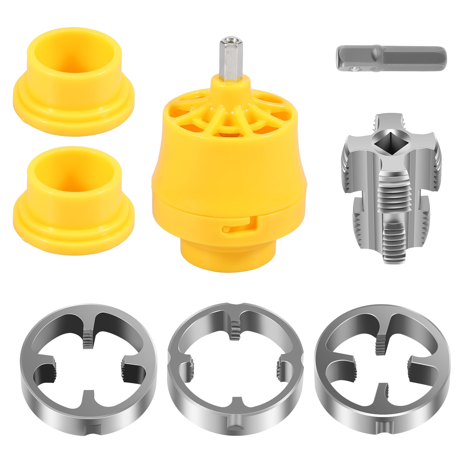 PVC Thread Maker Tool Sturdy Electric Drill PVC Pipe Threader Kit ...