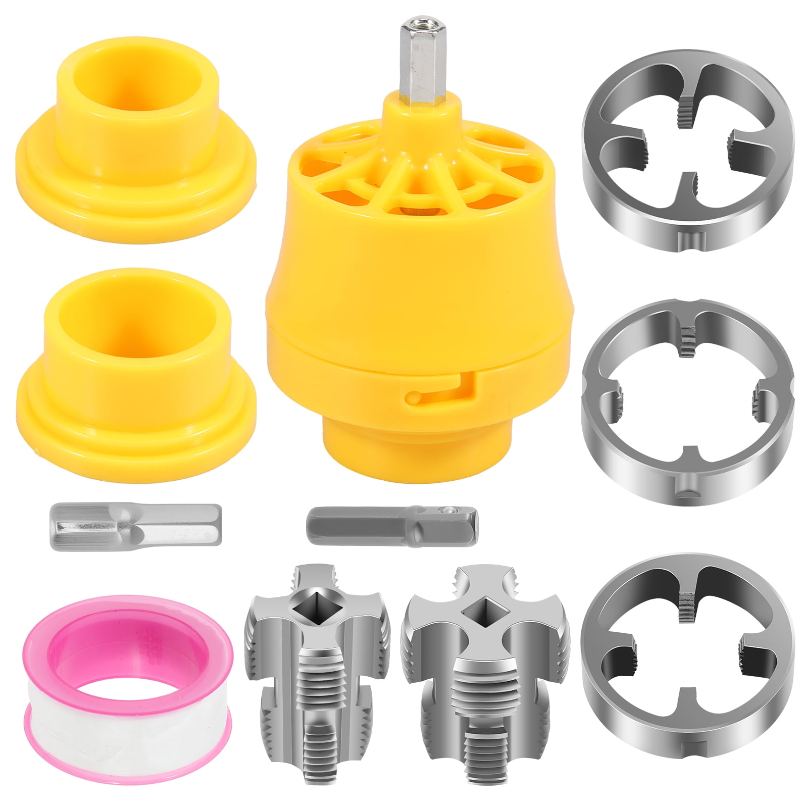 PVC Thread Maker Tool for Electric Drill Efficient Pipe Threader Kit ...