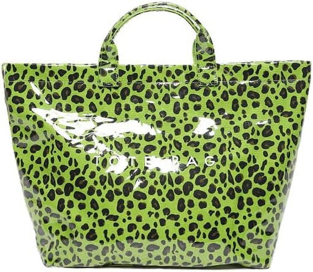 PVC Tote Bag,Leopard Print Bag Women's Letter Print Bag Large Cheetah ...
