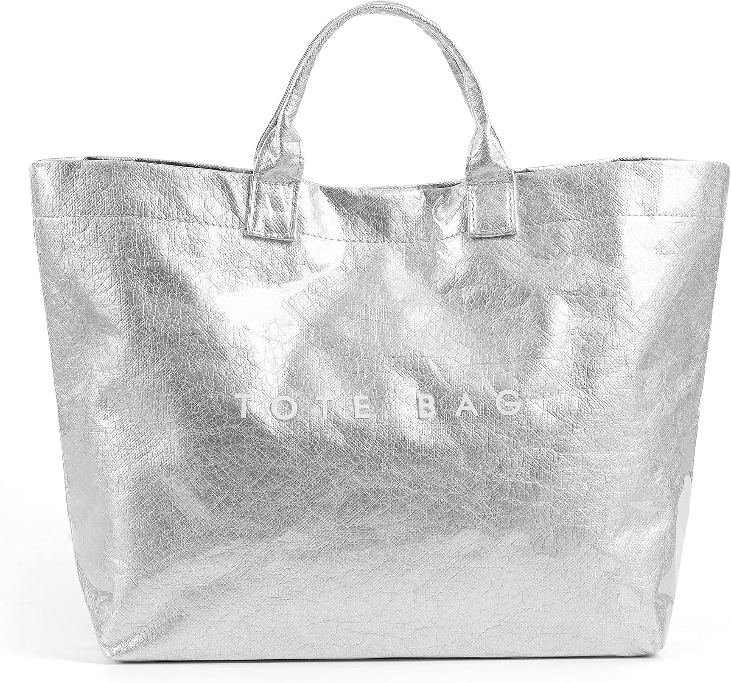 PVC Tote Bag Women's Letters Print Tote Bag Large Kraft Paper Tote Bag ...