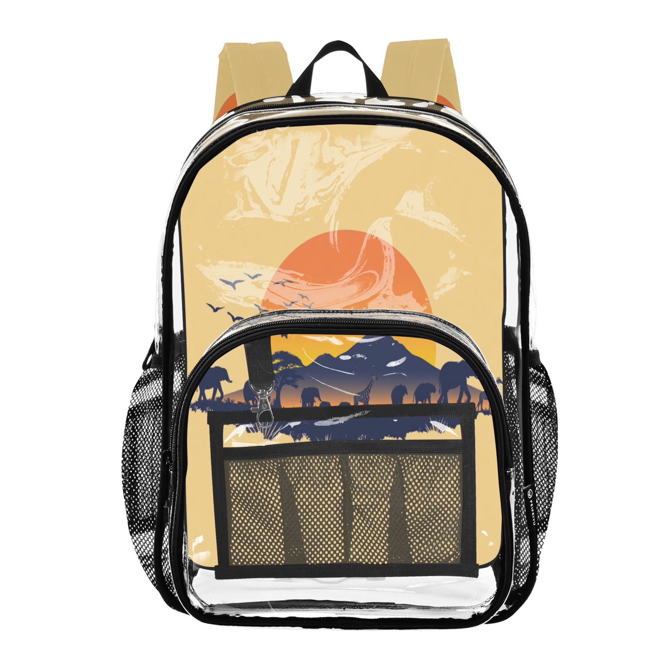 PVC Transparent Backpack, Backpack, Beautiful Backpack, Suitable for ...