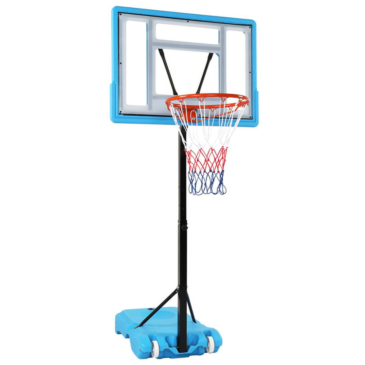 PVC Transparent Board Basket Frame Adjustable 115-135cm Poolside ...