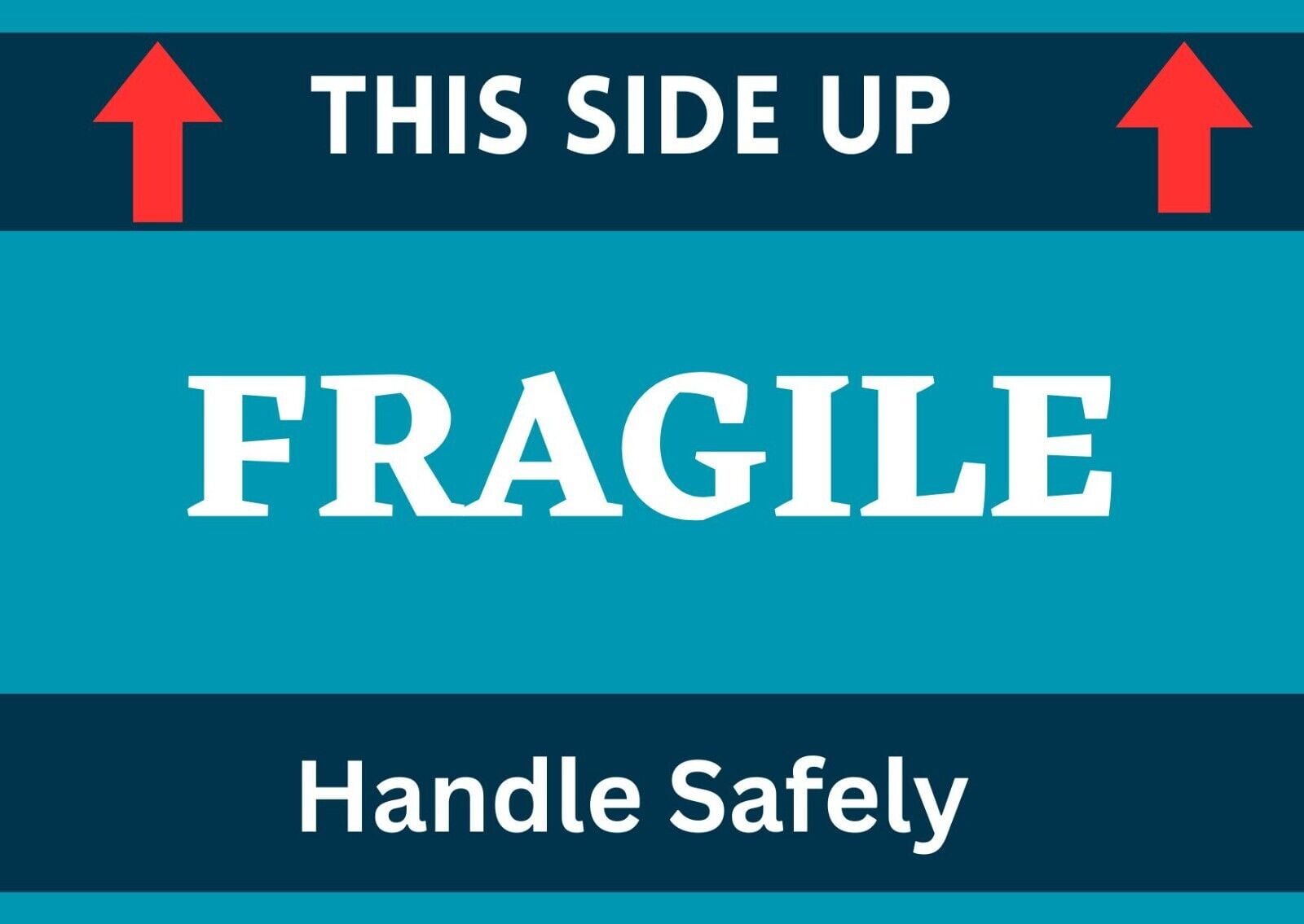PVC Transparent Fragile Handle With Care Stickers For Dispatching ...