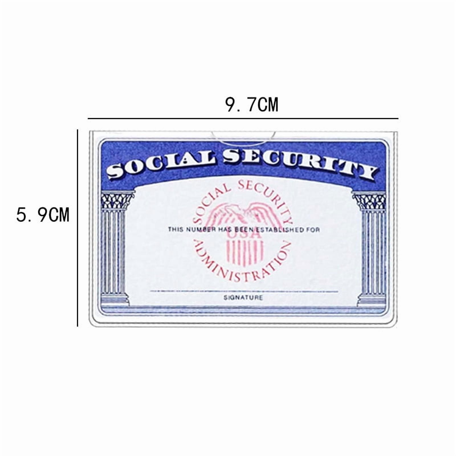 PVC Transparent Waterproof Hard Protective Cover for Social Security ...
