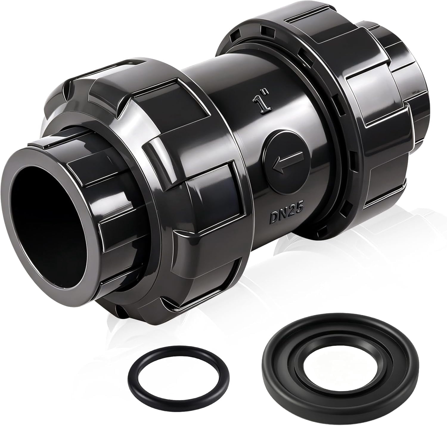 PVC True Union Check Valve, 1'' Slip Swing Full Port Utility Valve for ...