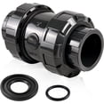 PVC True Union Check Valve, 2'' Slip Swing Full Port Utility, Sch80 ...