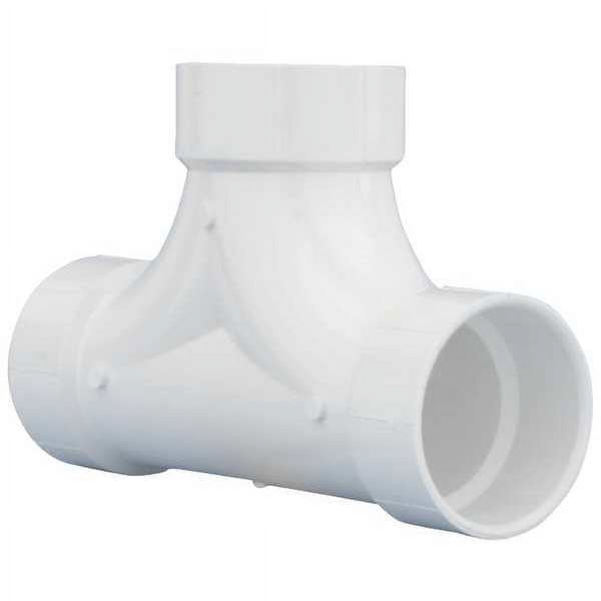 PVC Two Way Cleanout Tee, Hub, 3 in Pipe Size(1WJN7) - Walmart.com