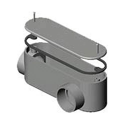 PVC Type LL Conduit Body, 2 Inch Hub B01128 - Walmart.com