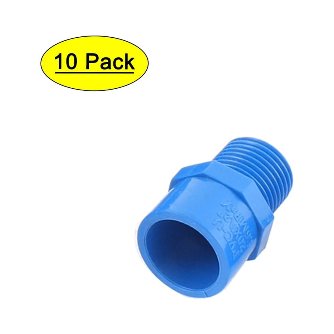 PVC-U 20mm Male Thread Water Pipe Tubing Connector Coupler 10PCS - Walmart.com