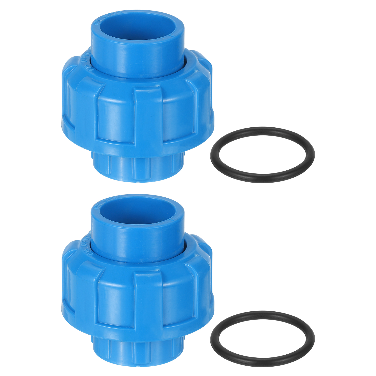 PVC Union Pipe Fitting, 2Pcs 25mm(1") PVC Slip Union Coupling Adapter ...