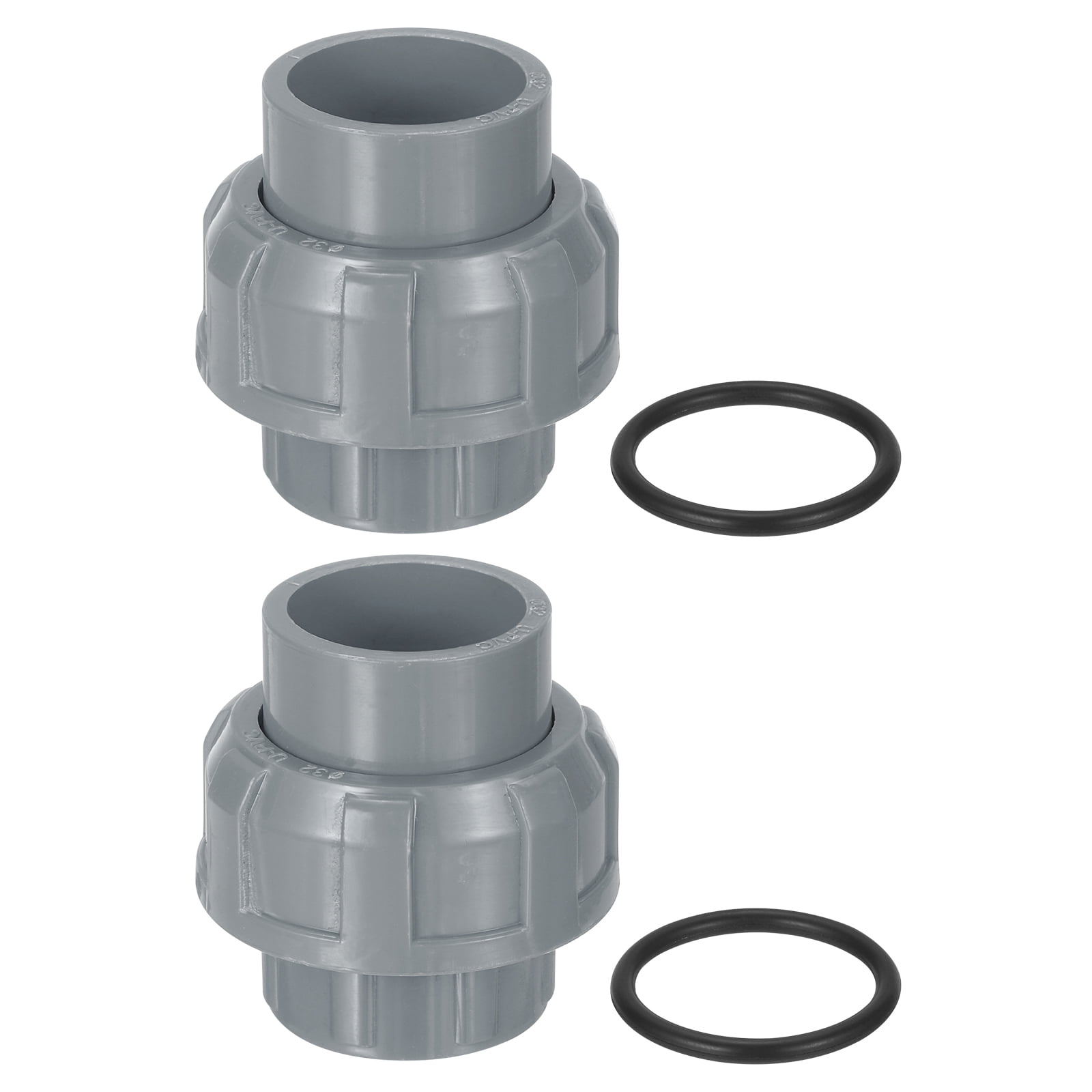 Union Pipe Fitting, 2Pcs 32mm(1-1/4") Slip Union Coupling Adapter with ...