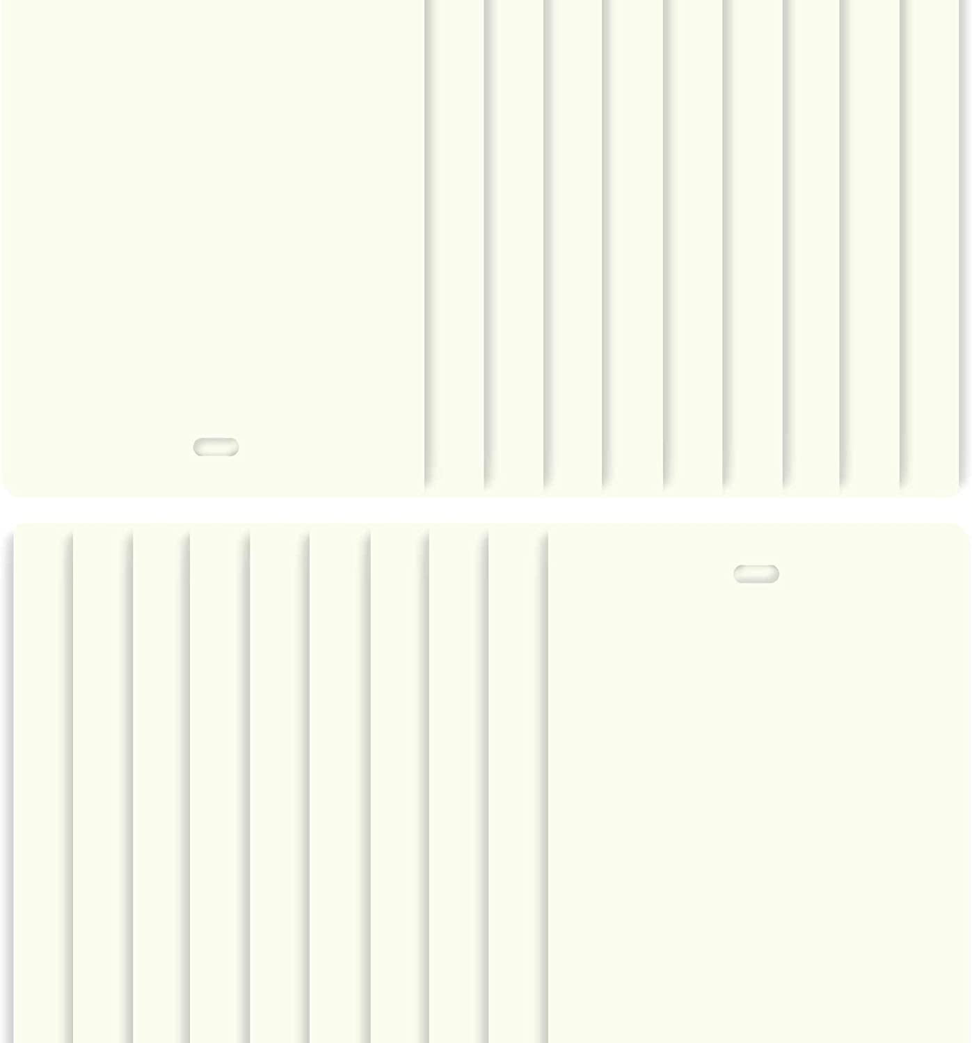 PVC Vertical Blind Replacement Slats Curved Off White 82.5 x 3.5 (20 ...