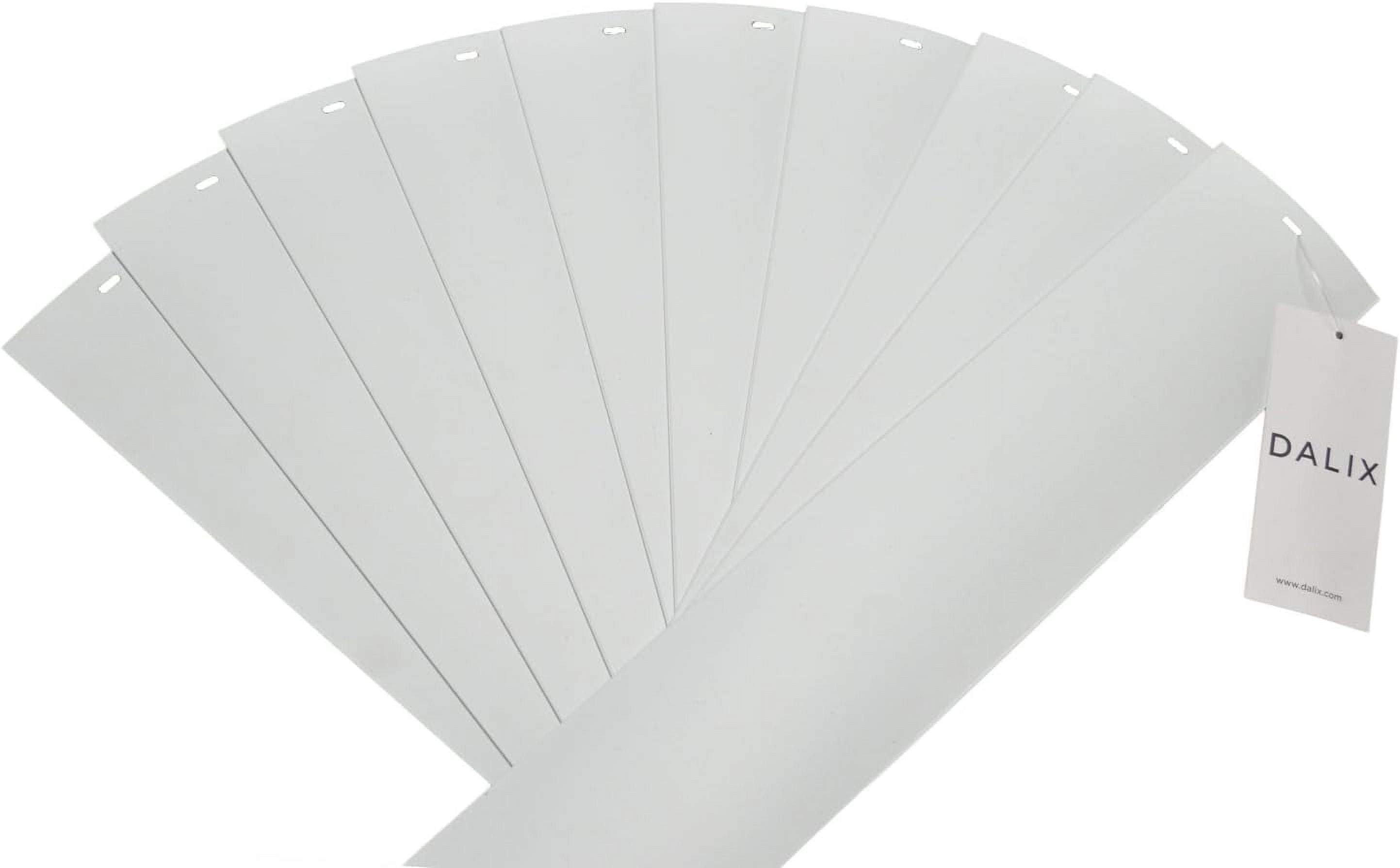 PVC Vertical Blind Replacement Slats Curved Smooth 82.5 x 3.5 (10-Pack ...