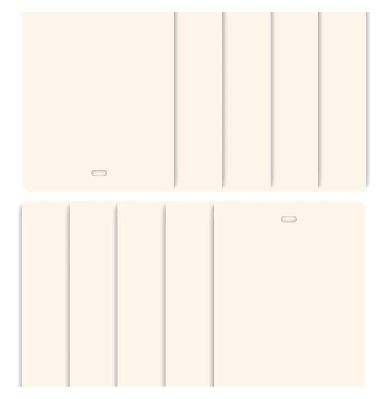 PVC Vertical Blind Slats Replacement 8 Pack - 82.5'' x 3.5'', Beige ...