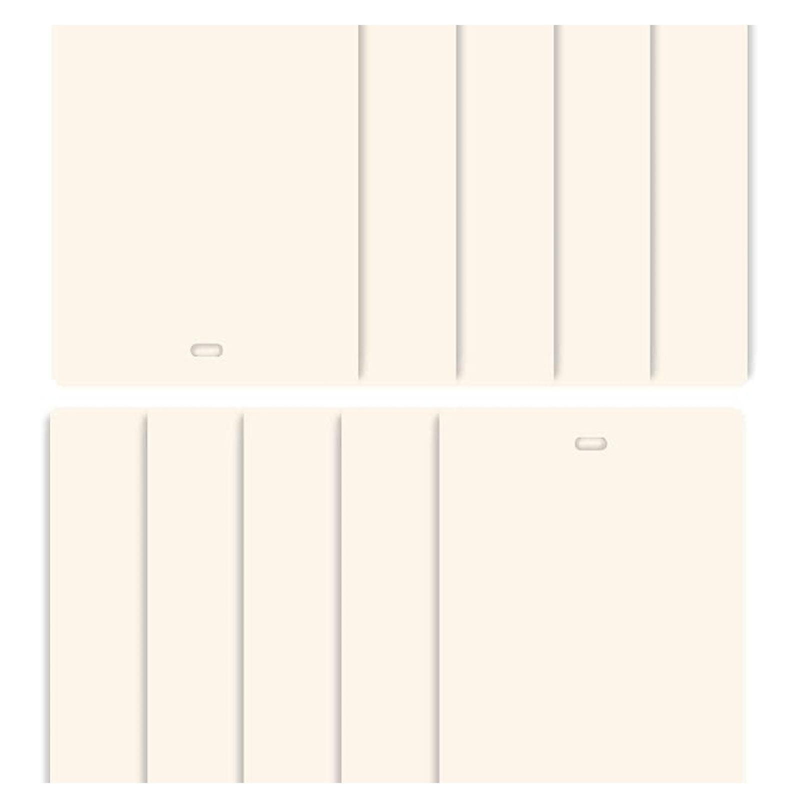 PVC Vertical Blind Slats Replacement 8 Pack - 82.5'' x 3.5'', Beige ...