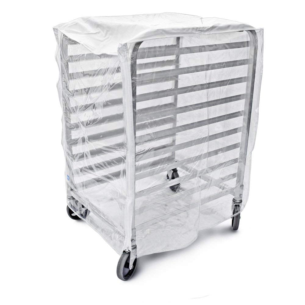 PVC Vinyl Bakery Rack Cover with 3 Zippers, Durable Food Pan Sheet ...
