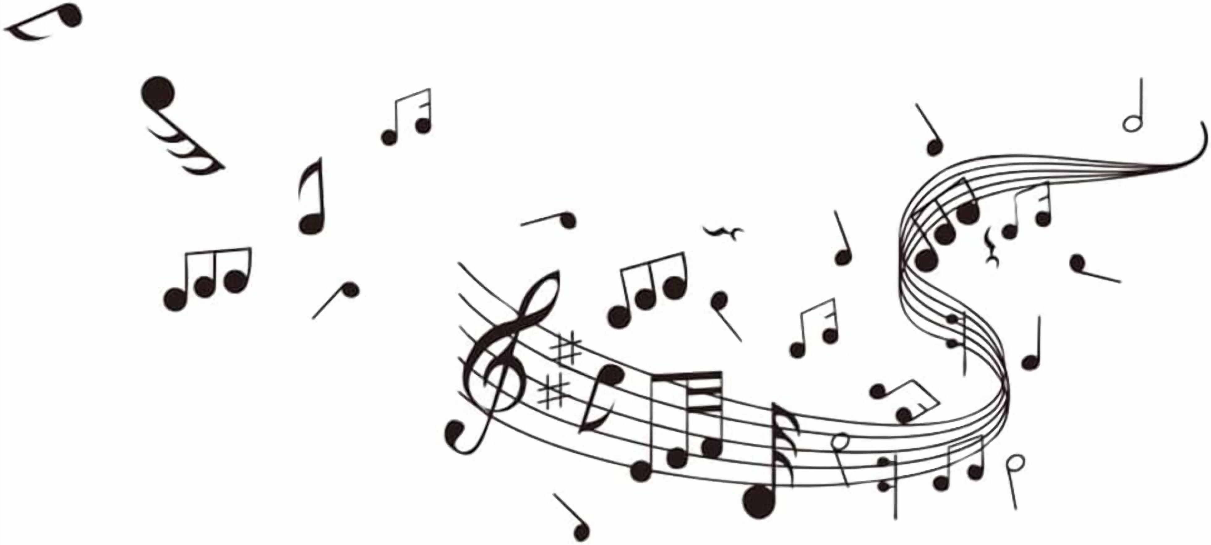 PVC Wall Stickers for Home Living Room Bedroom Wall Decoration Musical ...