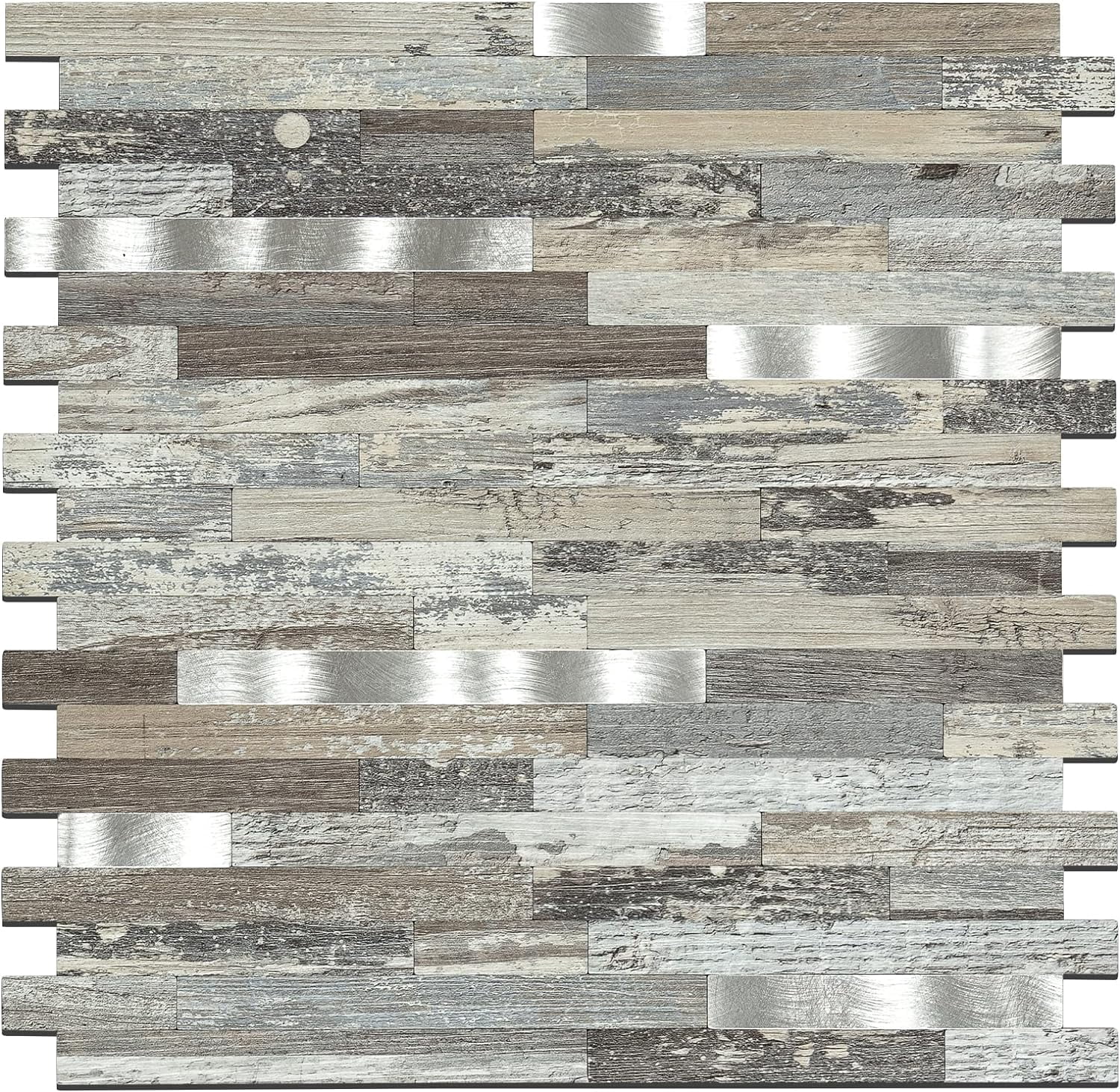 PVC Wall Tile for Kitchen Backsplash, 10 Sheets Peel and Stick ...