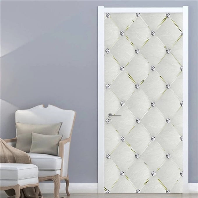 PVC Wallpaper For Door Self Adhesive Home Design Decoration Doors ...