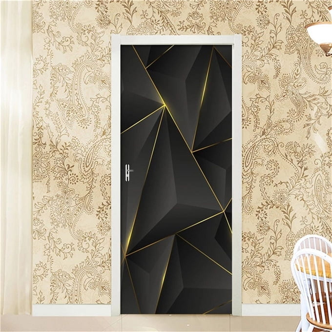 PVC Wallpaper For Door Self Adhesive Home Design Decoration Doors ...