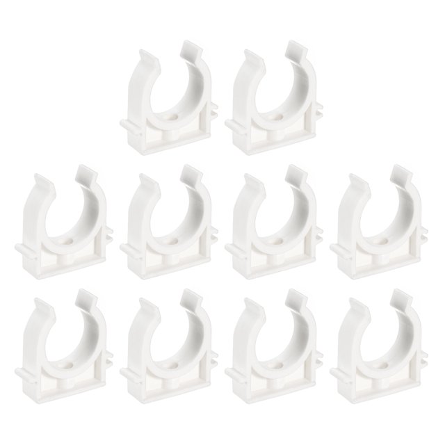 PVC Water Pipe Clamps, 10 Pack Fit for 25mm(1") OD Hose U-Shaped Pipe ...