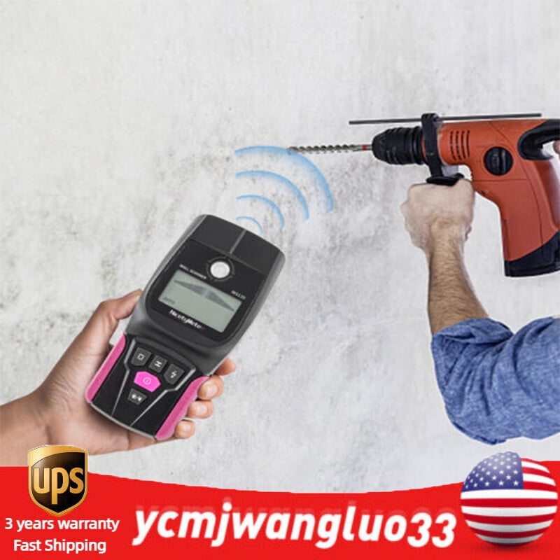 PVC Water Pipe Metal Wood Cable Live Wire Finder Wall Scanner Wall ...