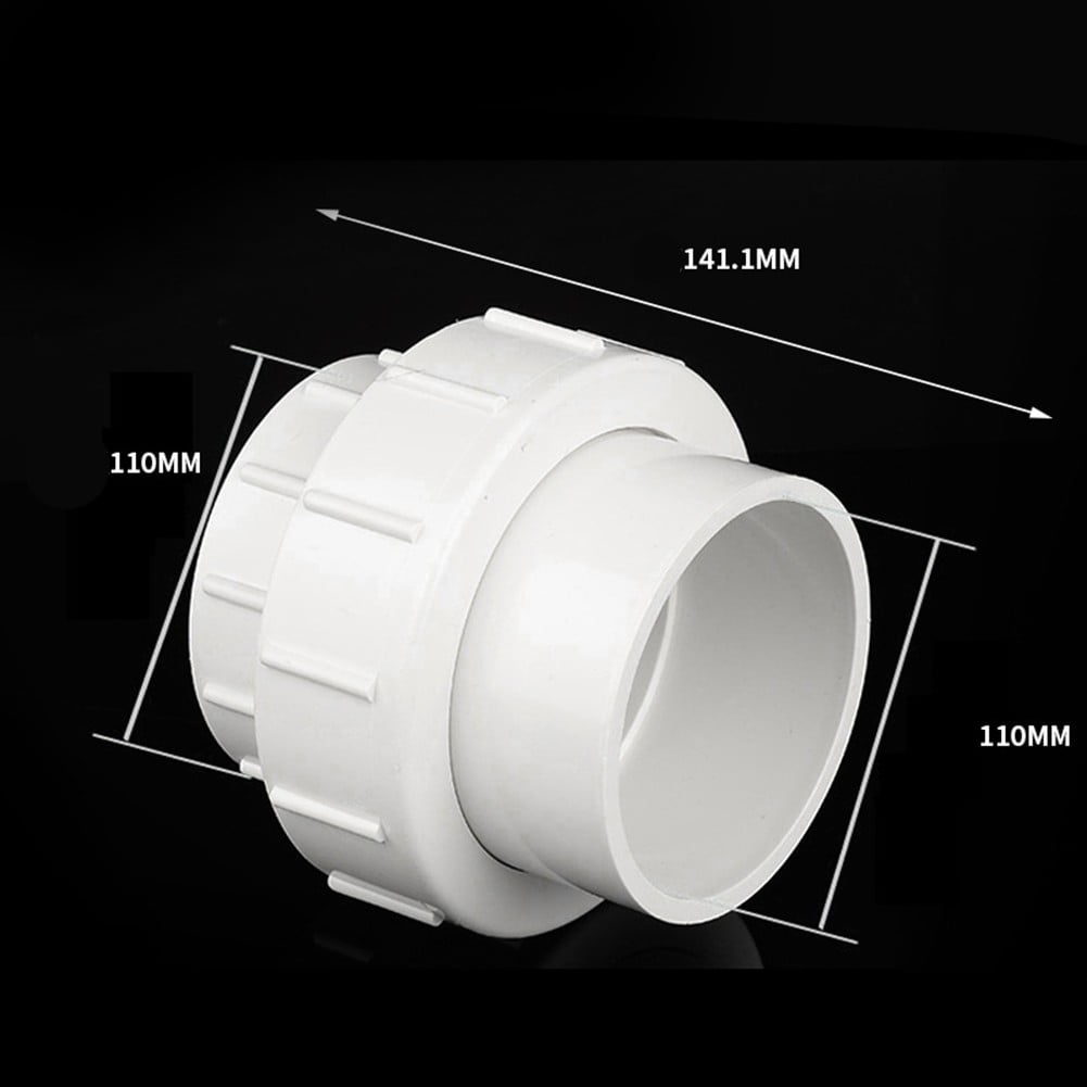 PVC Water Pipe Union Connector for 63/75/90/110mm Pipe Sizes - Walmart.com