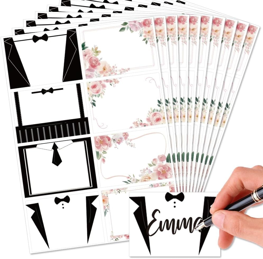 PVC Waterproof Blank Label Stickers Writable Adhesive Label Flower ...